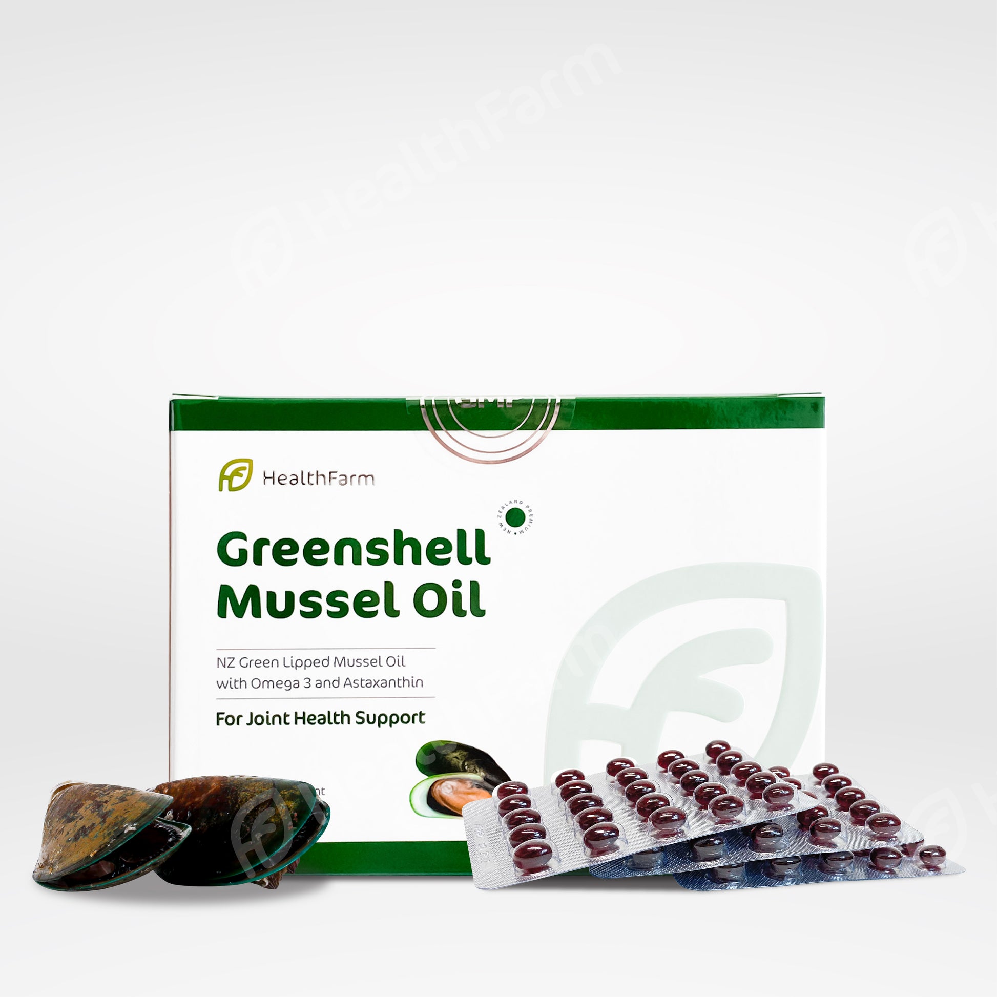 Healthfarm Greenshell Mussel Oil 13750 Blister Pack - Healthfarm NZ
