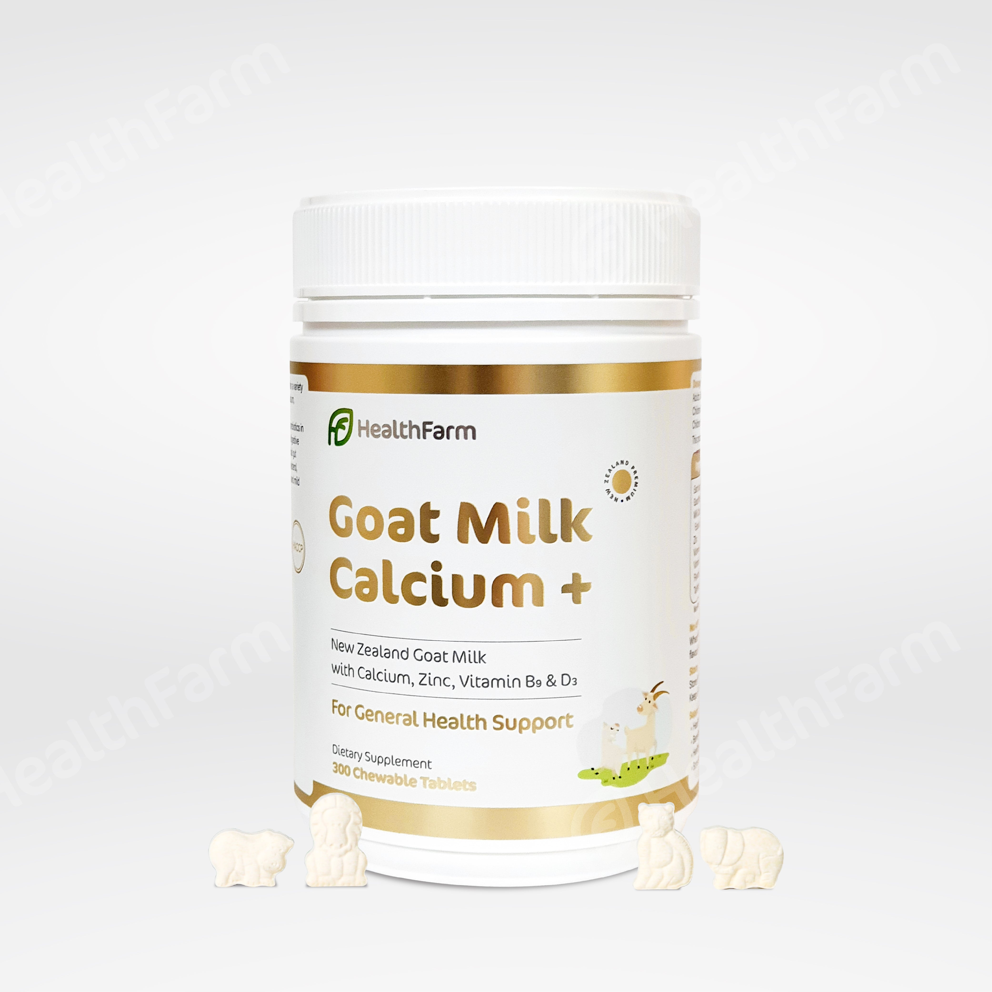 Healthfarm New Zealand Goat Milk Calcium + - Healthfarm NZ